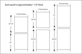 7' Knock Down Panel | ProPanels Versatile Display System for Artists ...
