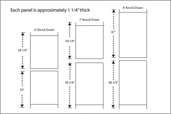 8' Knock Down Panel | ProPanels Versatile Display System for Artists ...